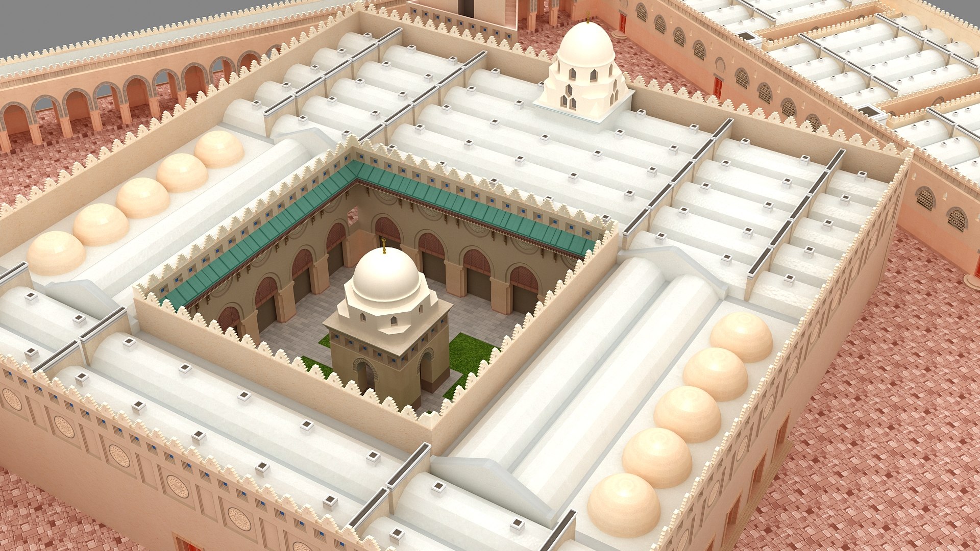 3D Dhul Hulaifah Miqat Mosque Medina Saudi Arabia - TurboSquid 2373946