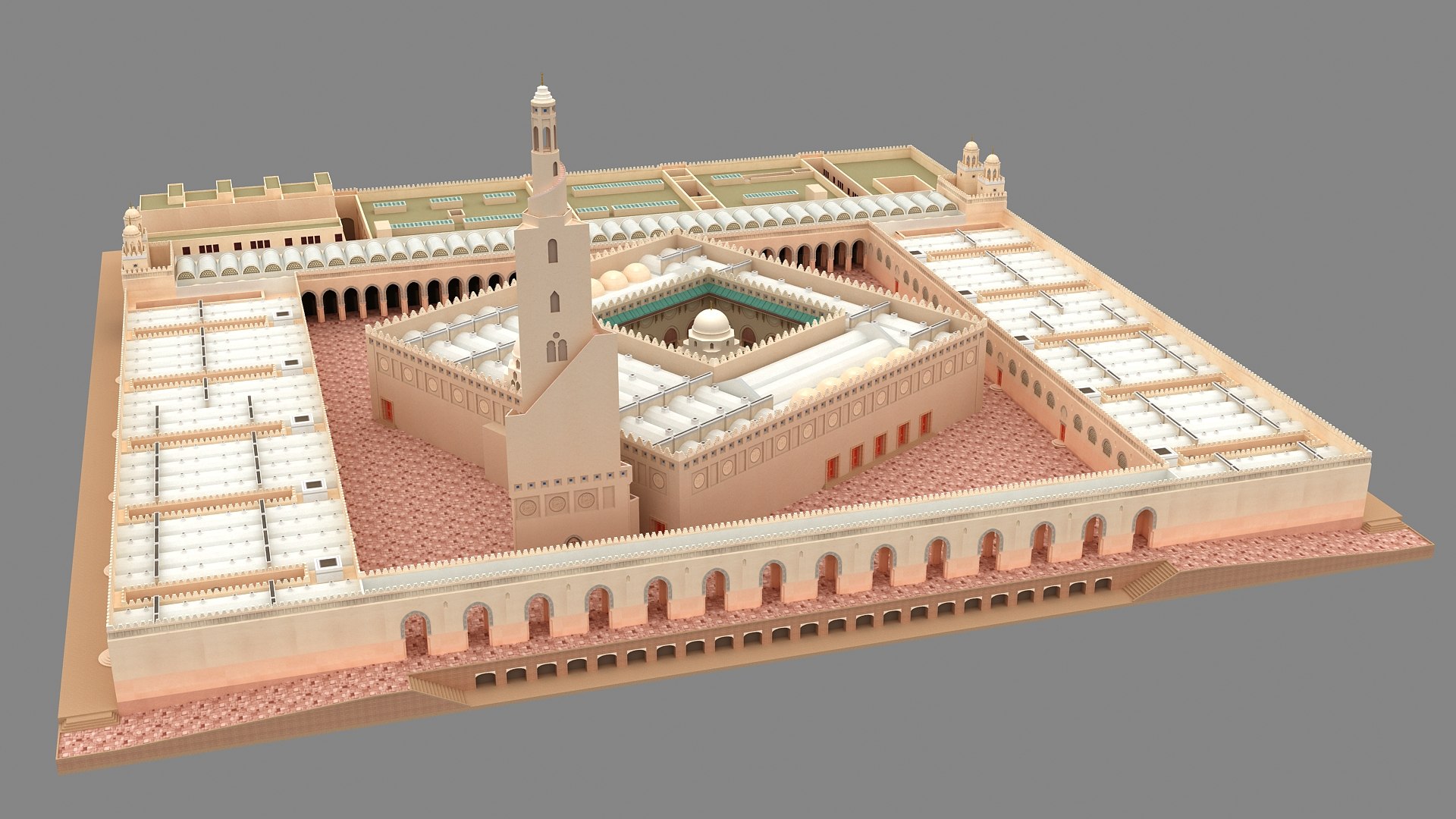 3D Dhul Hulaifah Miqat Mosque Medina Saudi Arabia - TurboSquid 2373946