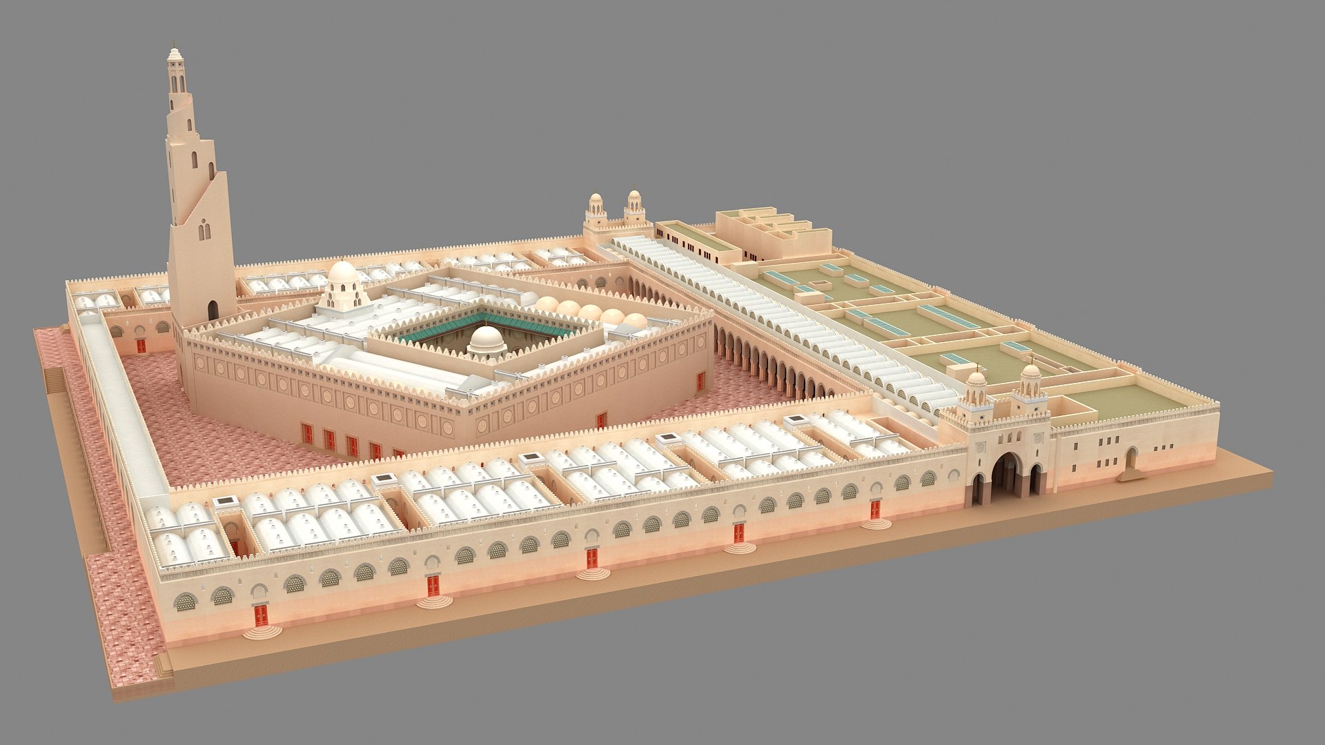 3D Dhul Hulaifah Miqat Mosque Medina Saudi Arabia - TurboSquid 2373946