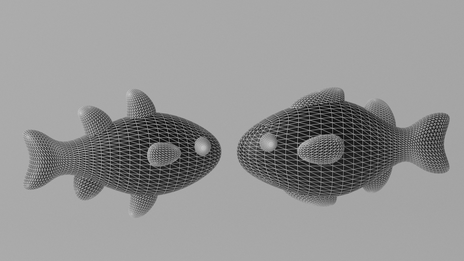 3D Cartoon Cute Fish Model - TurboSquid 2110199