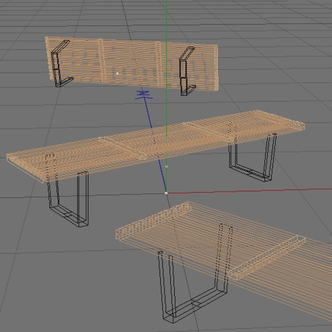 3d model george nelson bench