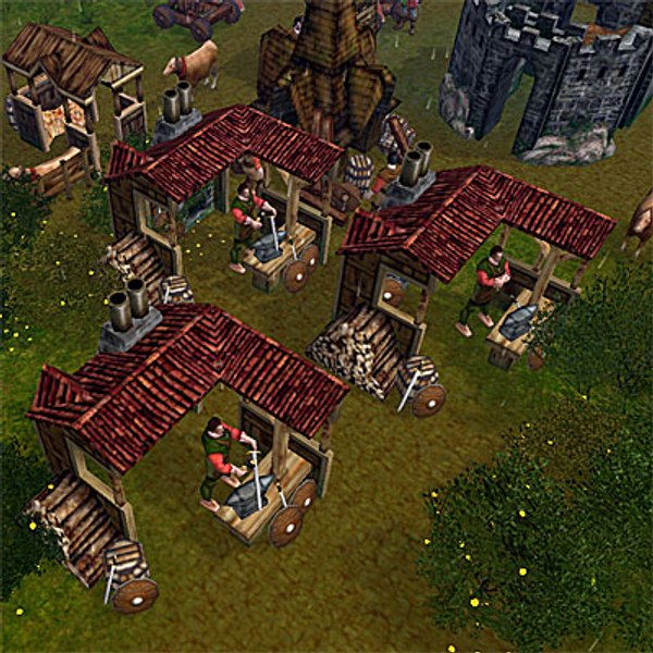 3d glest strategy building model