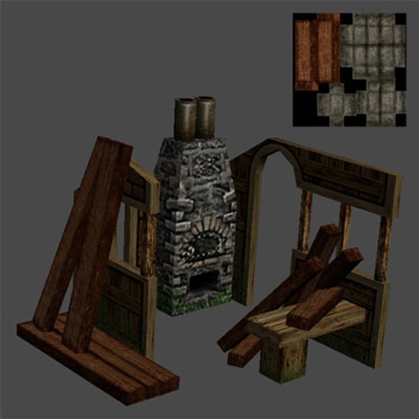 3d glest strategy building model