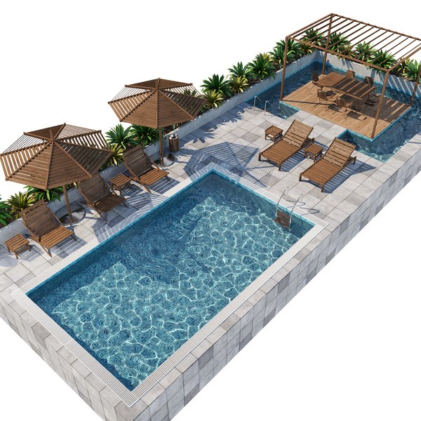 Swimming pool 3D model - TurboSquid 1724798
