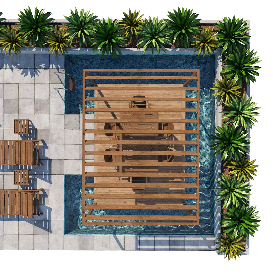 Swimming Pool 3D Model - TurboSquid 1724798