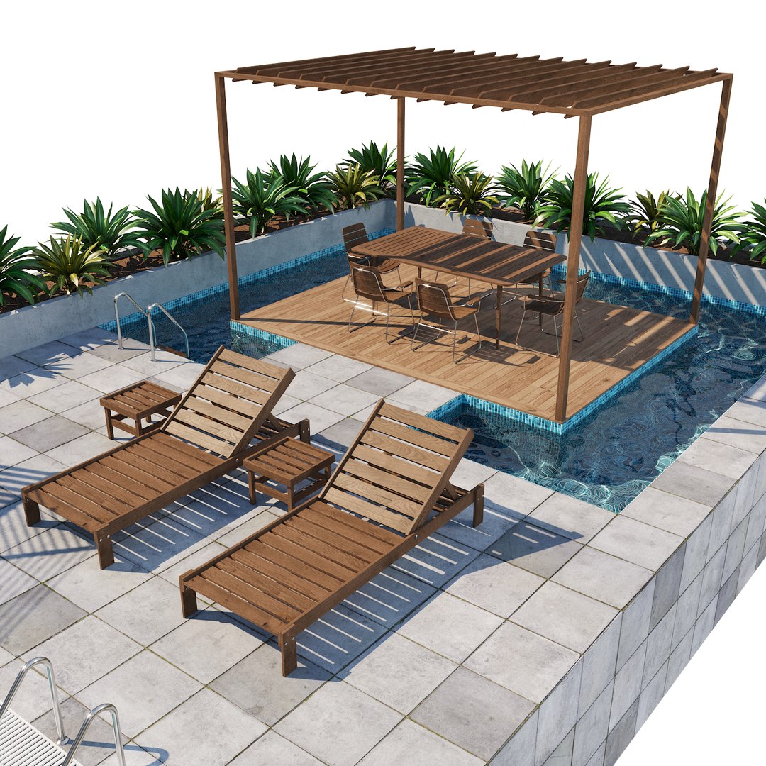Swimming Pool 3D Model - TurboSquid 1724798