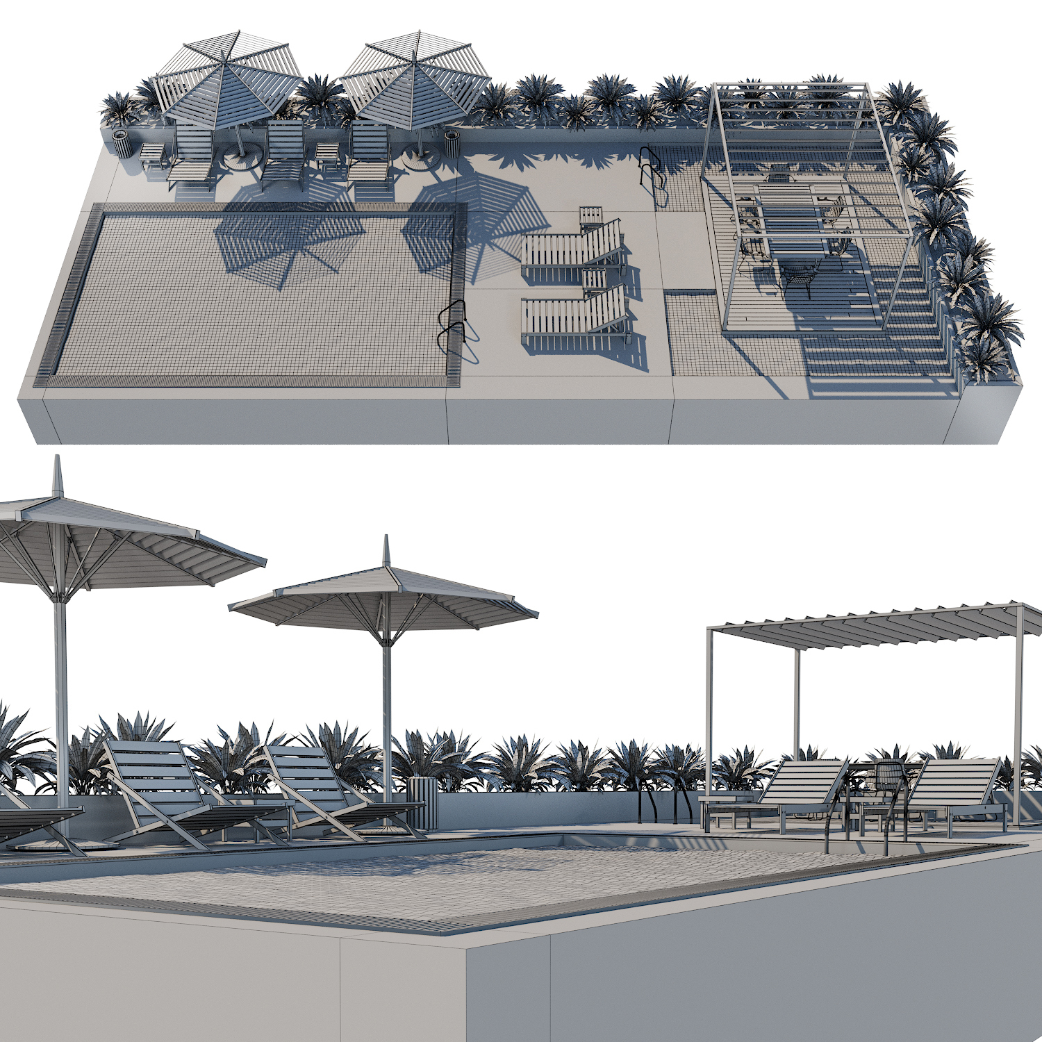 Swimming pool 3D model - TurboSquid 1724798