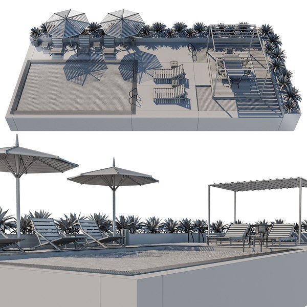 Swimming pool 3D model - TurboSquid 1724798