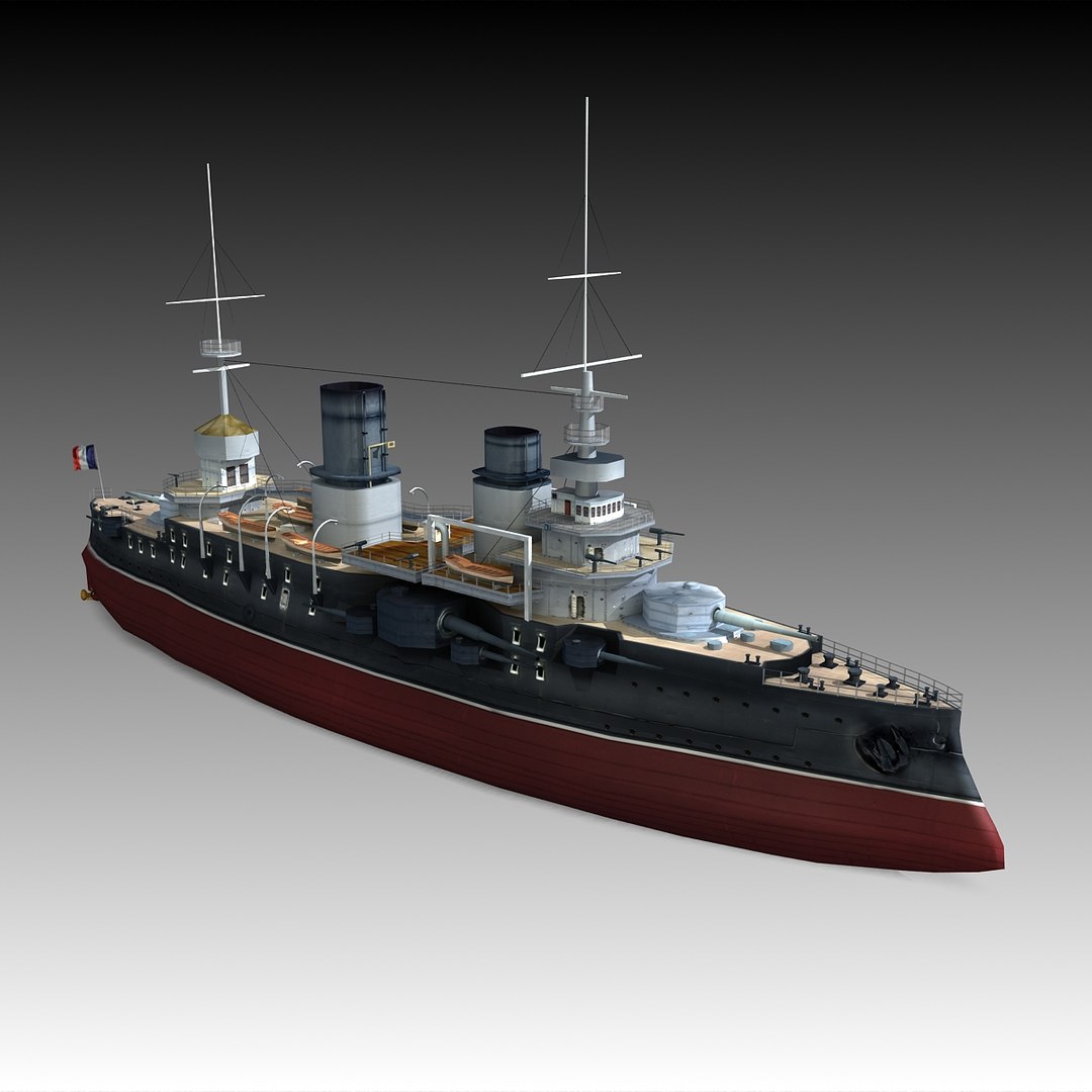 French Battleship Bouvet Gallipoli Max