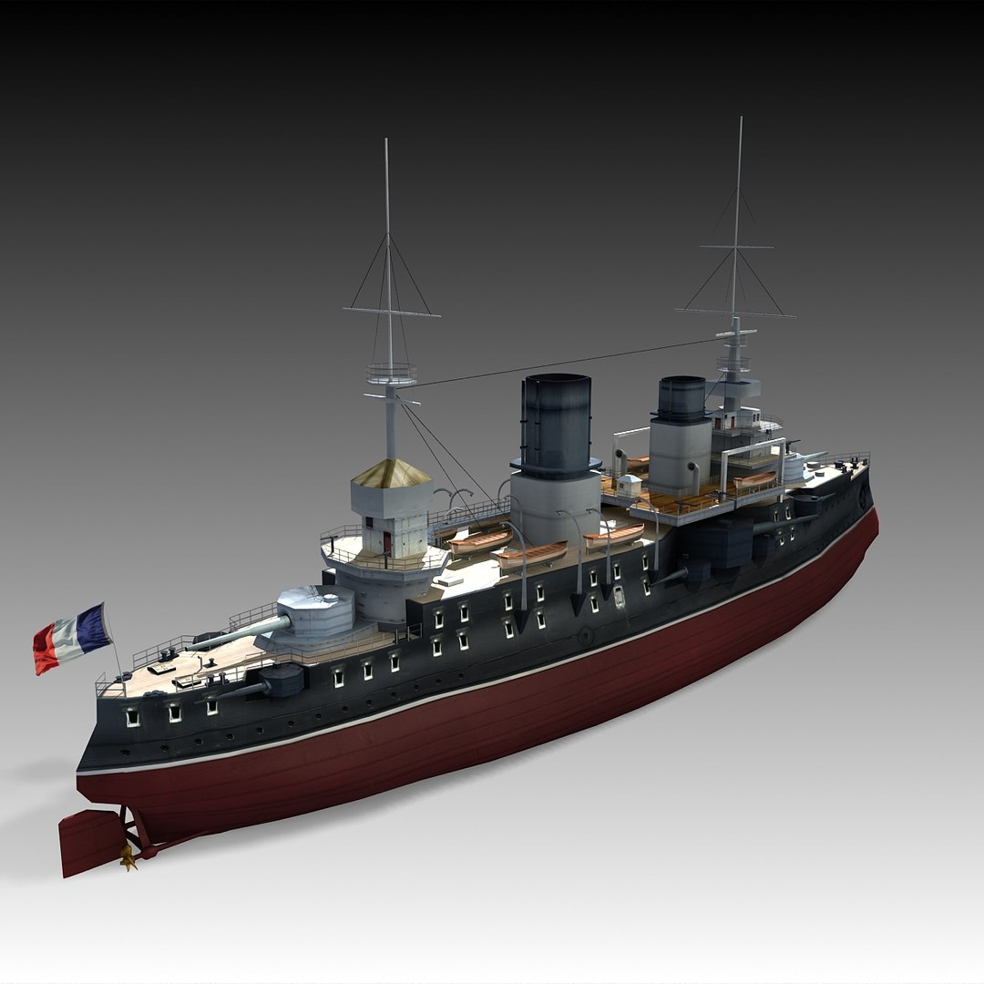 French Battleship Bouvet Gallipoli Max