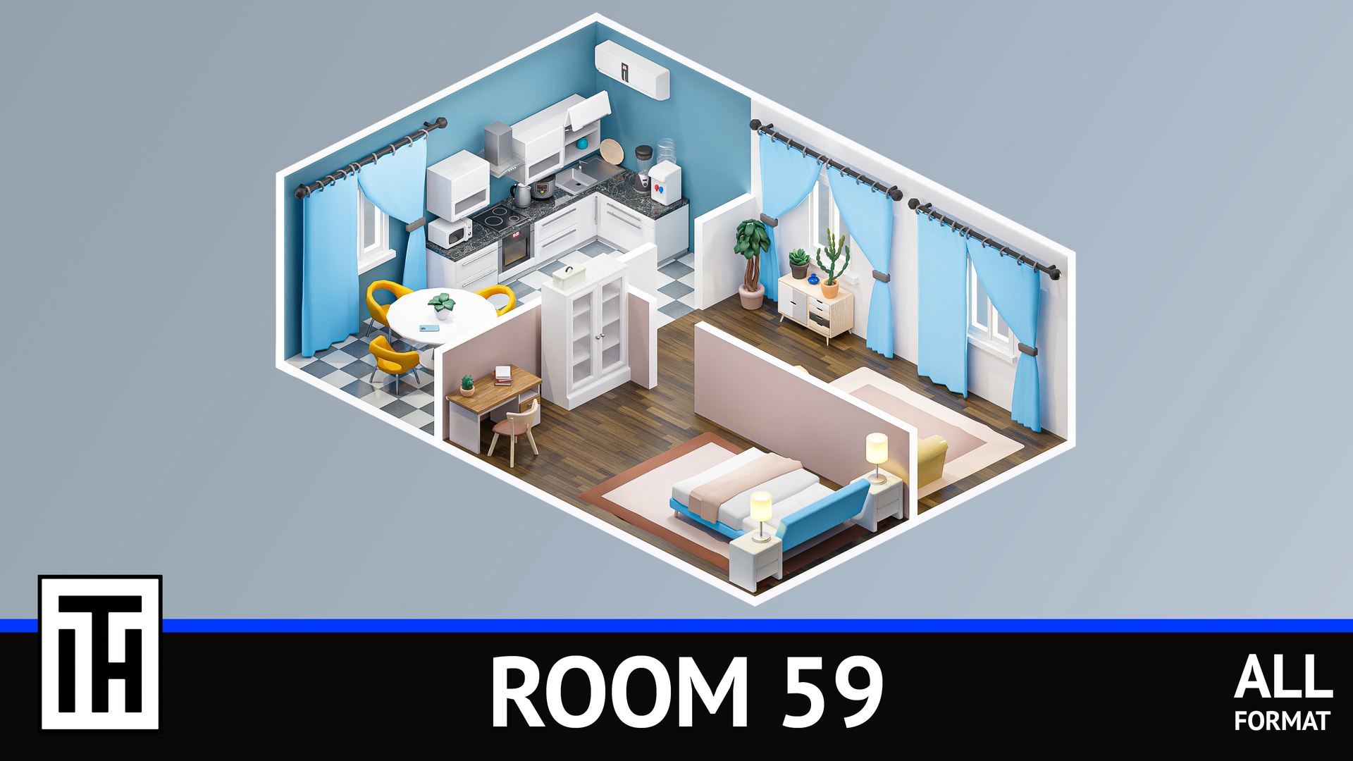 Room 59 3D Model - TurboSquid 2152215