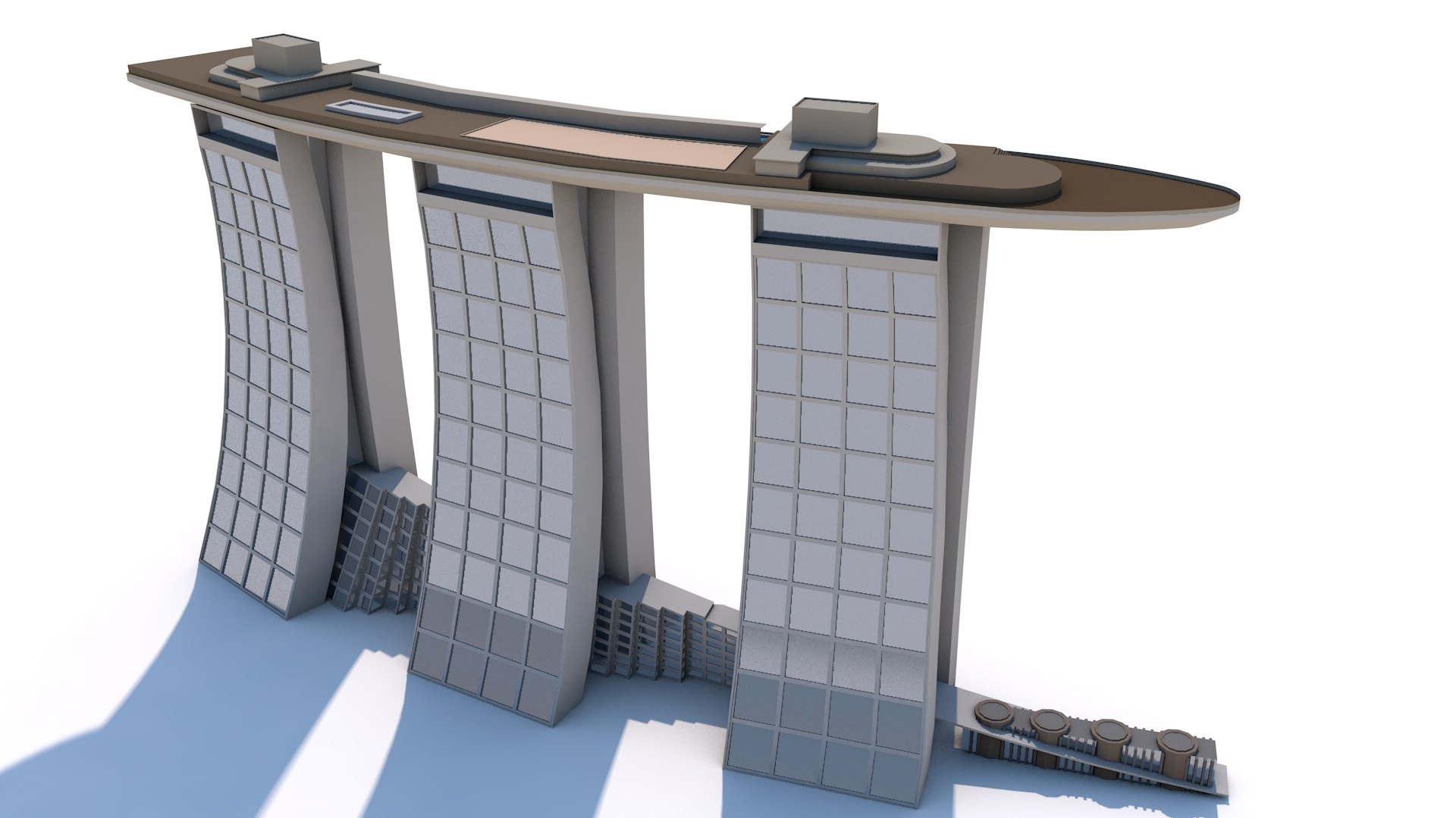 Marina Bay Sands Singapore 3D - TurboSquid 2222704