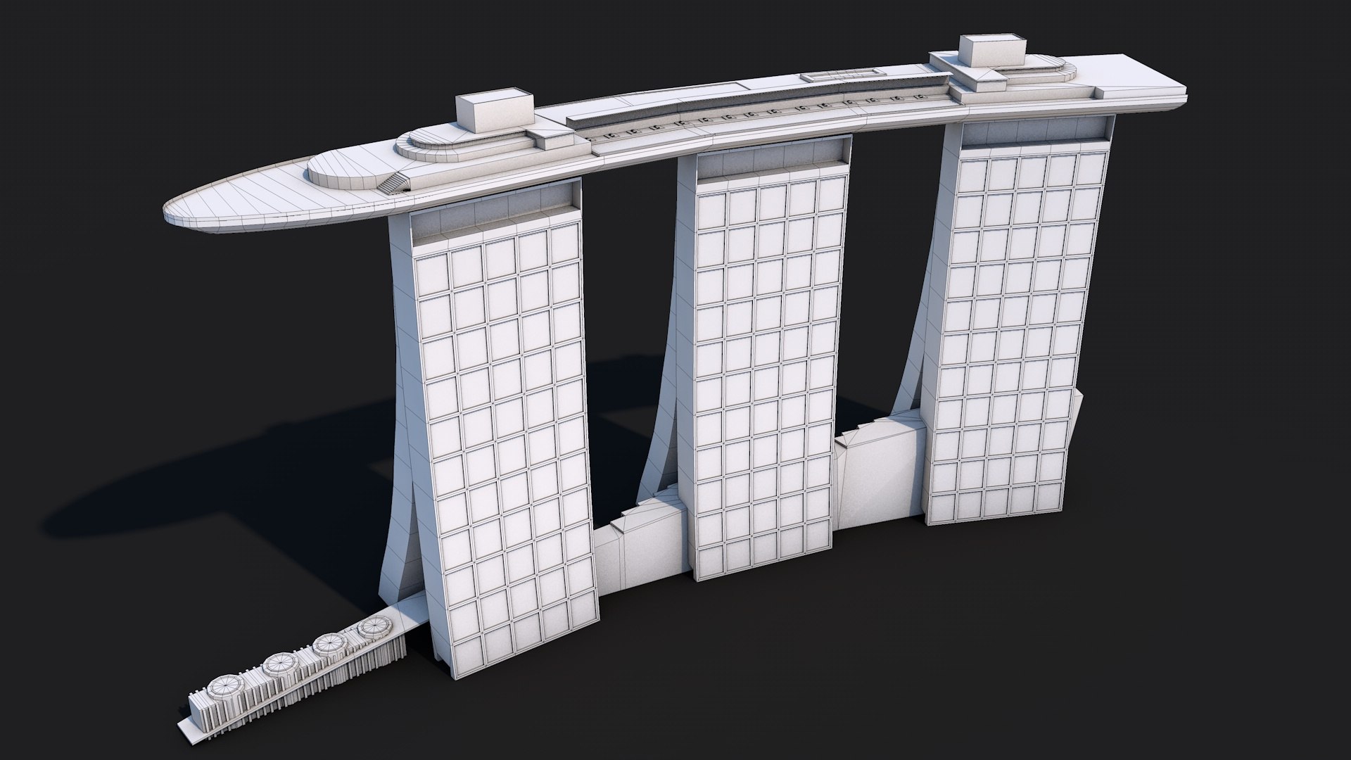 Marina Bay Sands Singapore 3D - TurboSquid 2222704