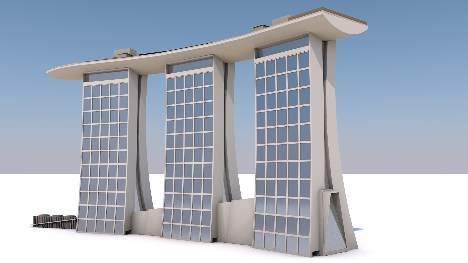 Marina Bay Sands Singapore 3D - TurboSquid 2222704