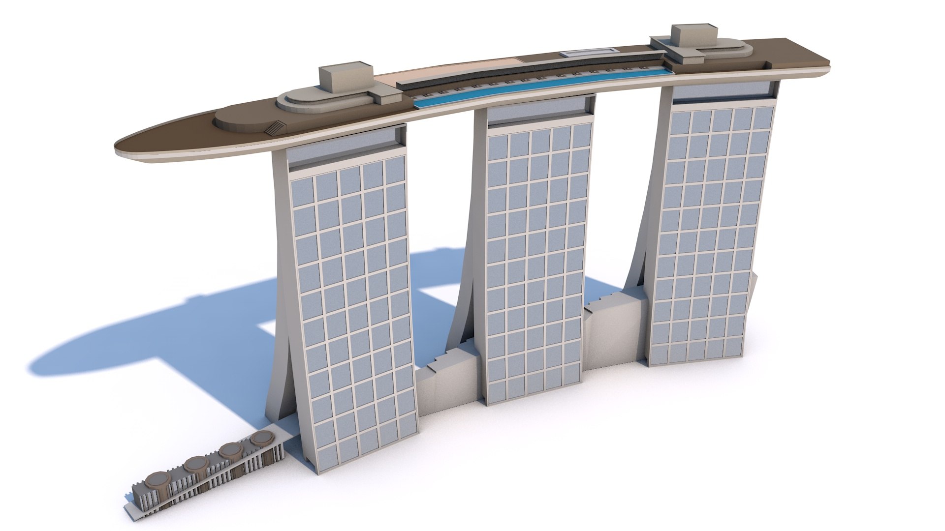Marina Bay Sands Singapore 3D - TurboSquid 2222704