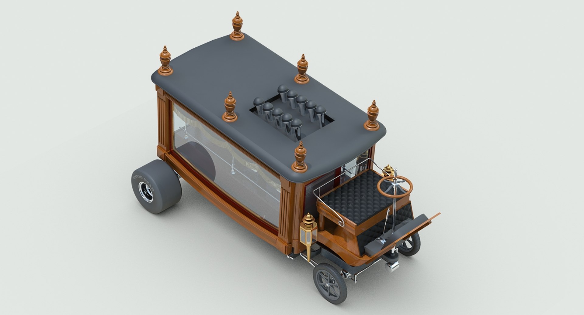 custom boothill express rod 3d model