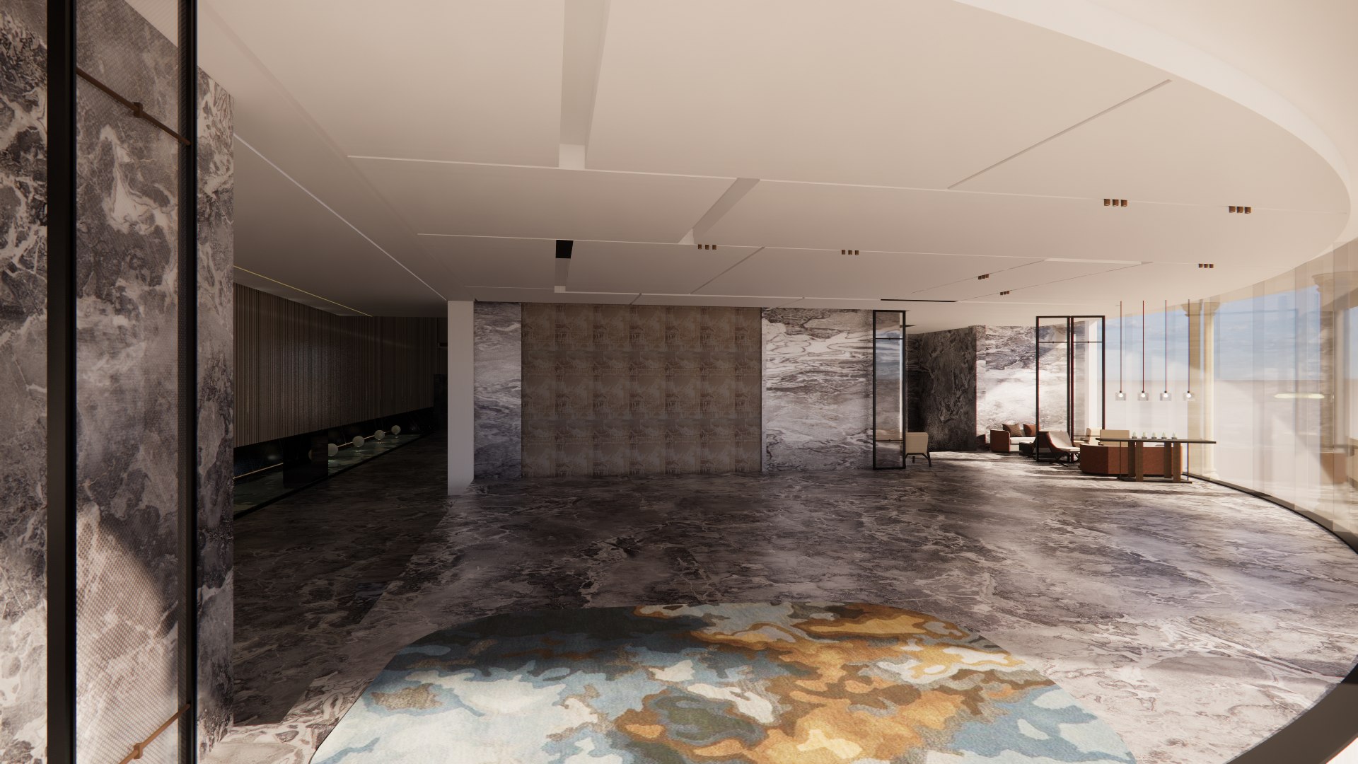 Hotel Lobby Interior-A9 3D Model - TurboSquid 2104487