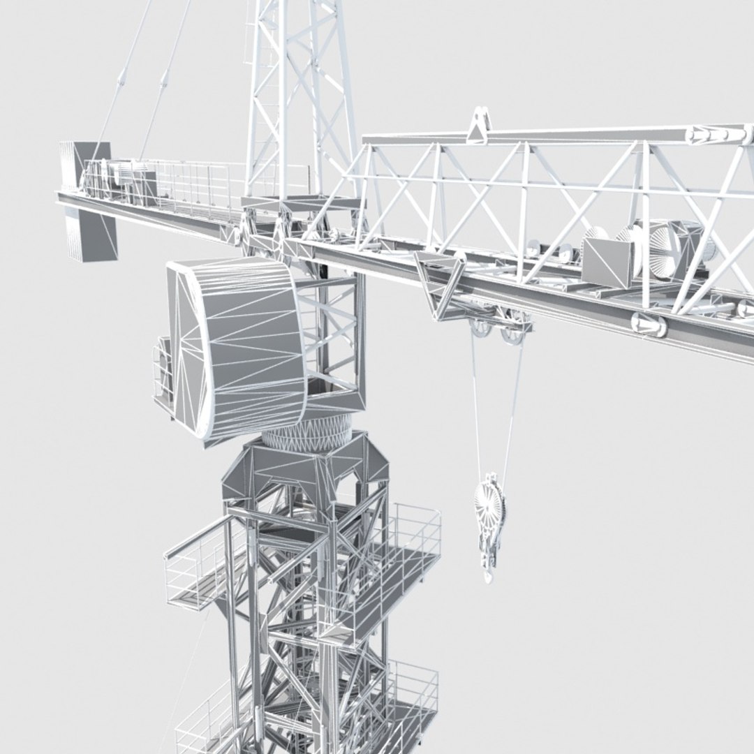 Tower Crane 3D Model - TurboSquid 1522515