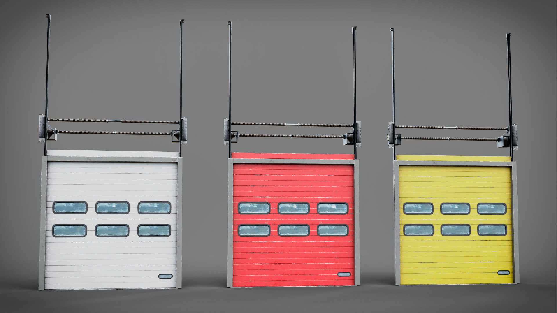 Garage Doors Animated Realtime 3D Model - TurboSquid 2215762