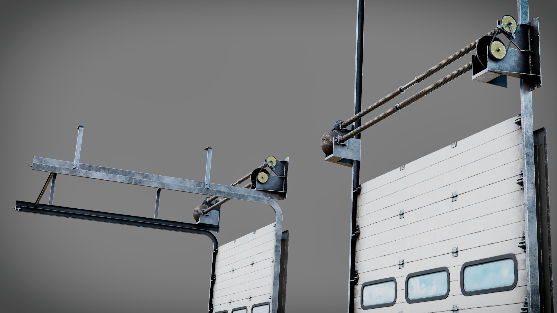 Garage Doors Animated Realtime 3D Model - TurboSquid 2215762