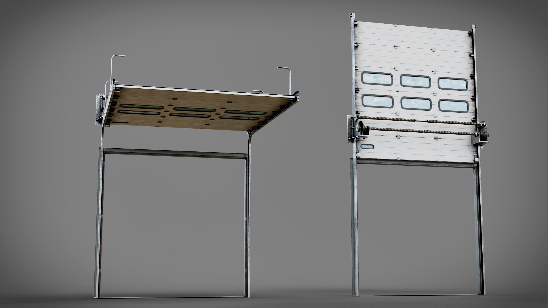 Garage Doors Animated Realtime 3D Model - TurboSquid 2215762