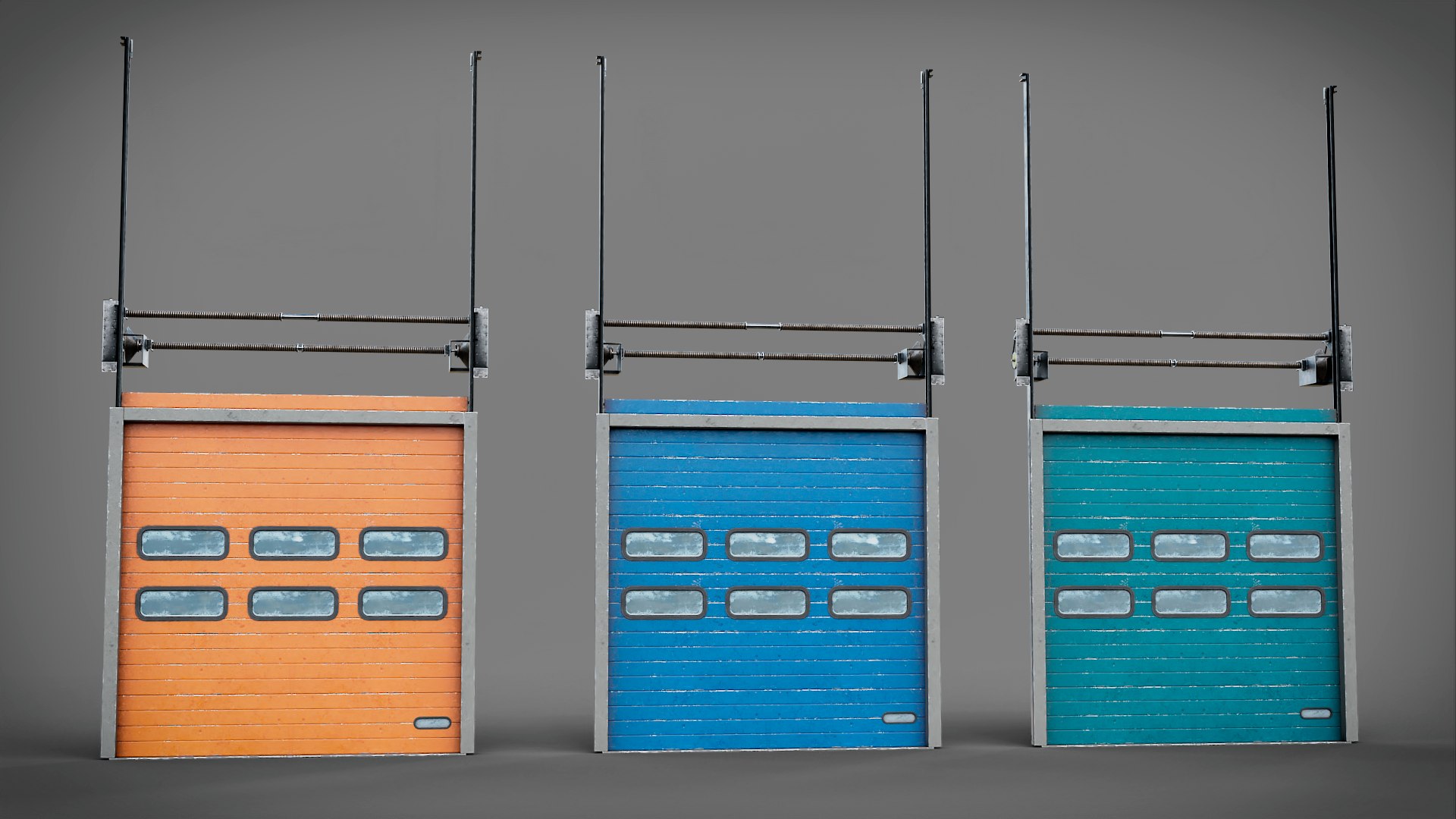 Garage Doors Animated Realtime 3D Model - TurboSquid 2215762