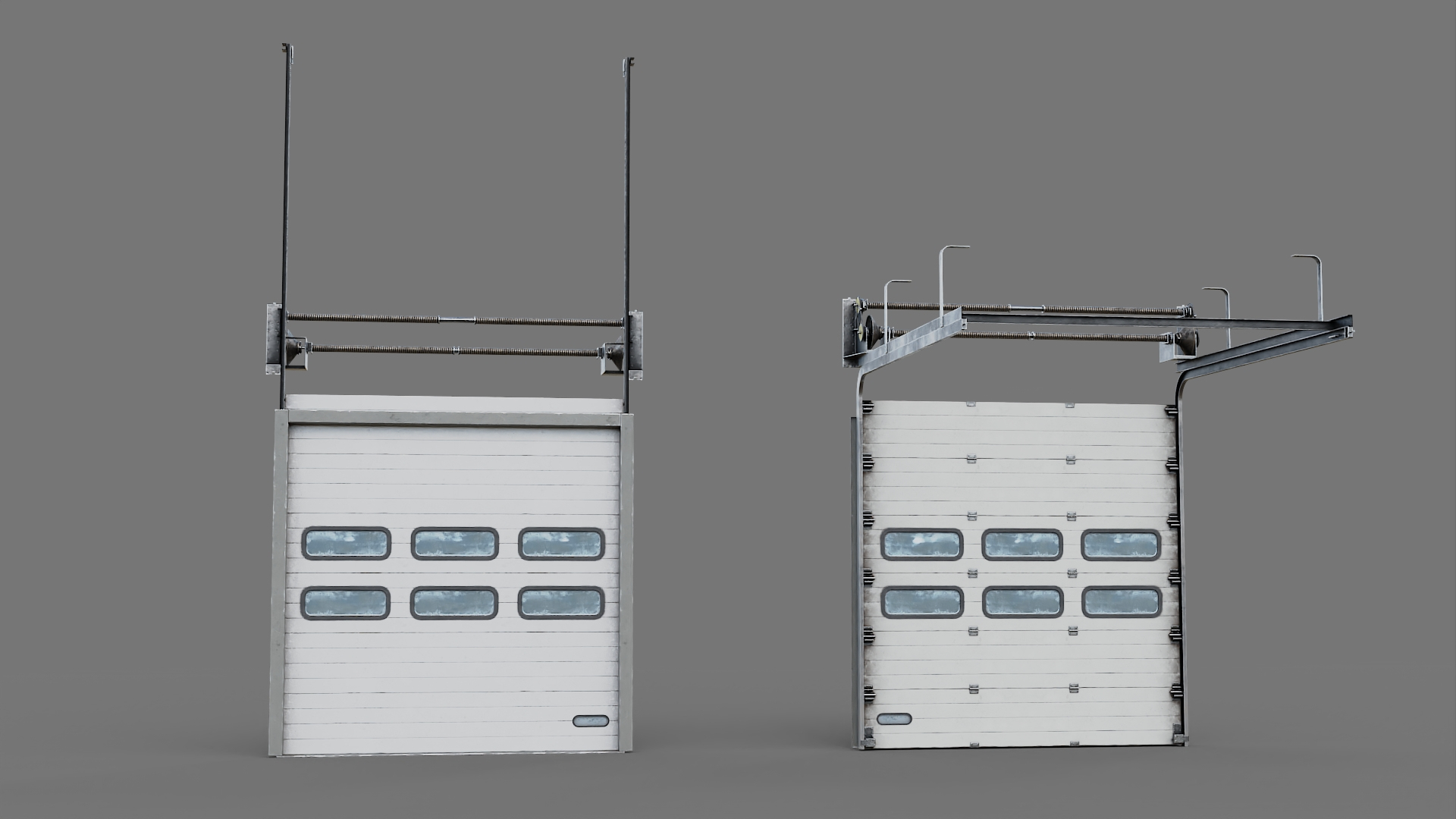 Garage Doors Animated Realtime 3D Model - TurboSquid 2215762