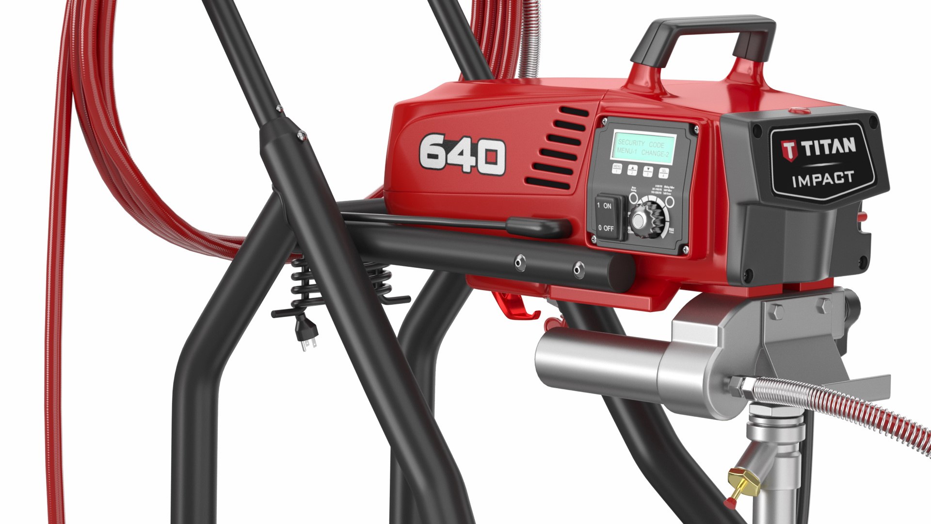 Titan Impact 640 Airless Paint Sprayer With Hose And Sprayer 3D ...