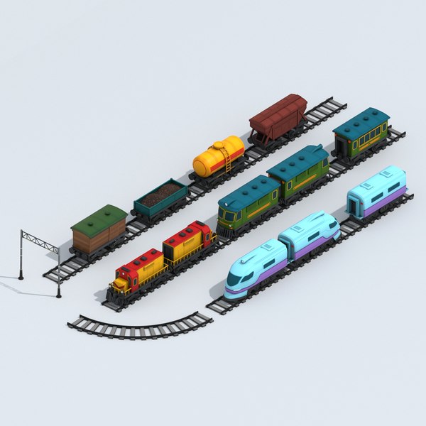 Classical train toy set 3D model - TurboSquid 1342305