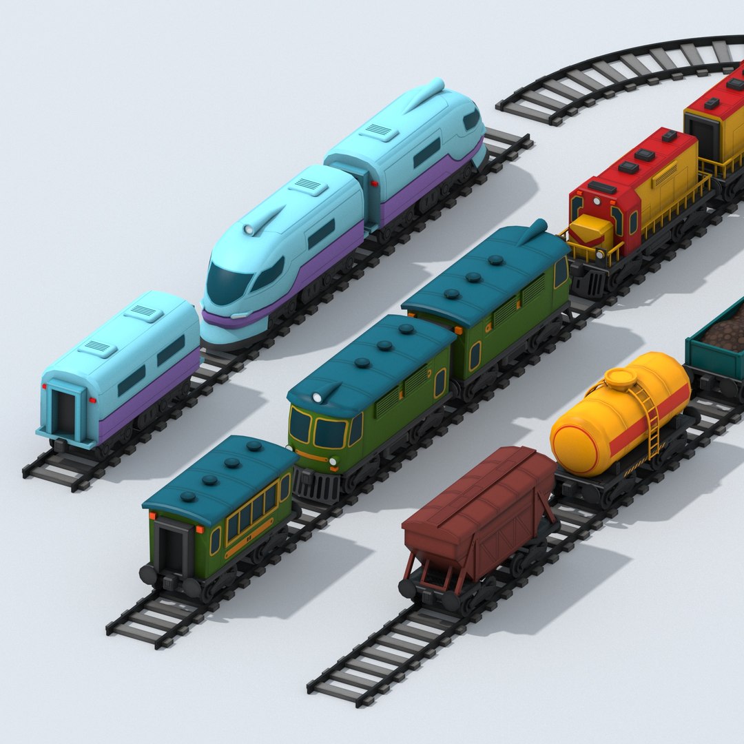 Train 3D Model - TurboSquid 1380143
