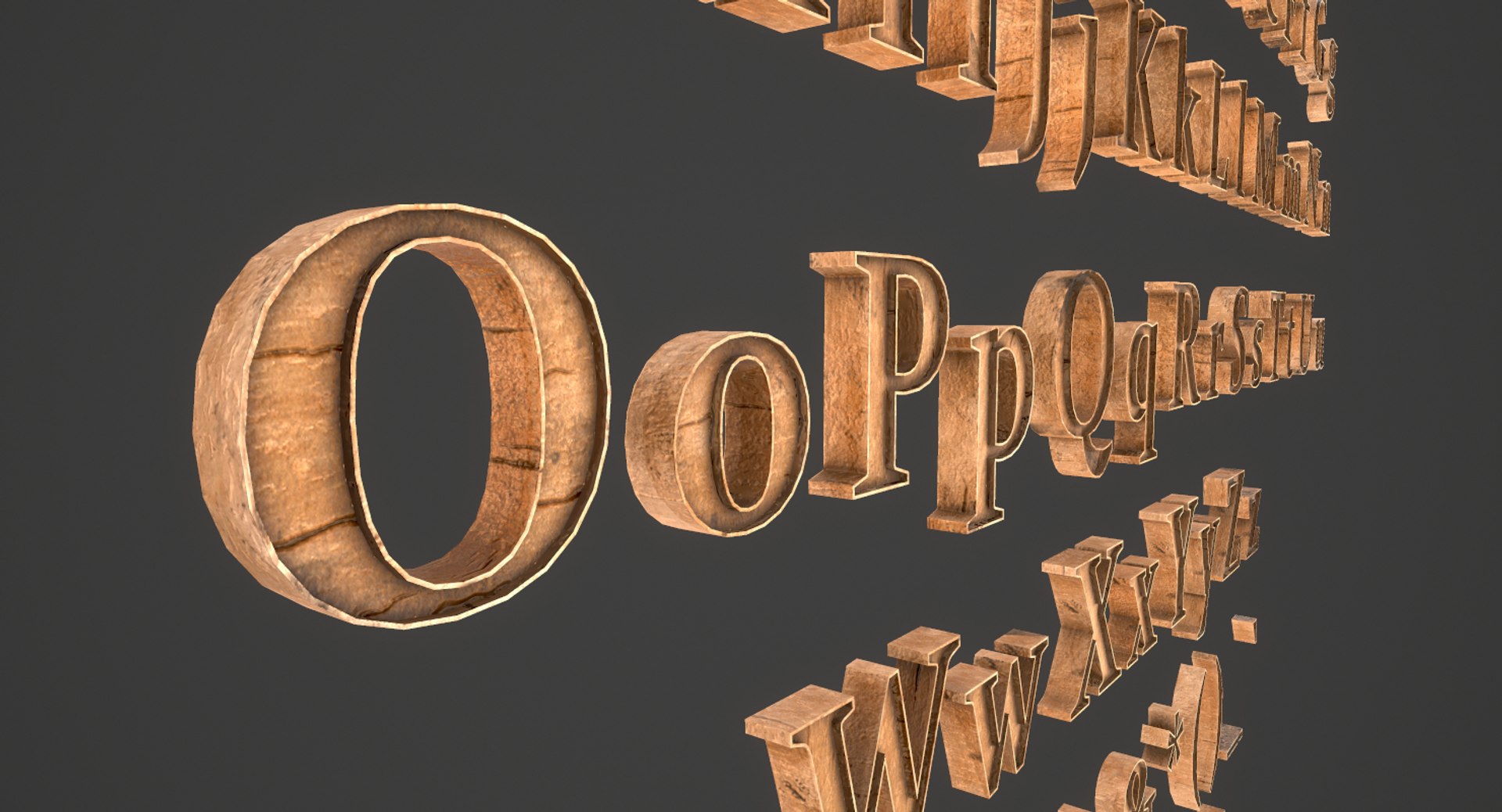 English Letters 3D Model - TurboSquid 1501751