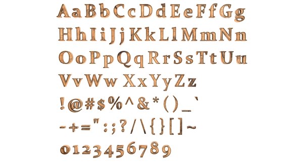 3D english letters - TurboSquid 1501703