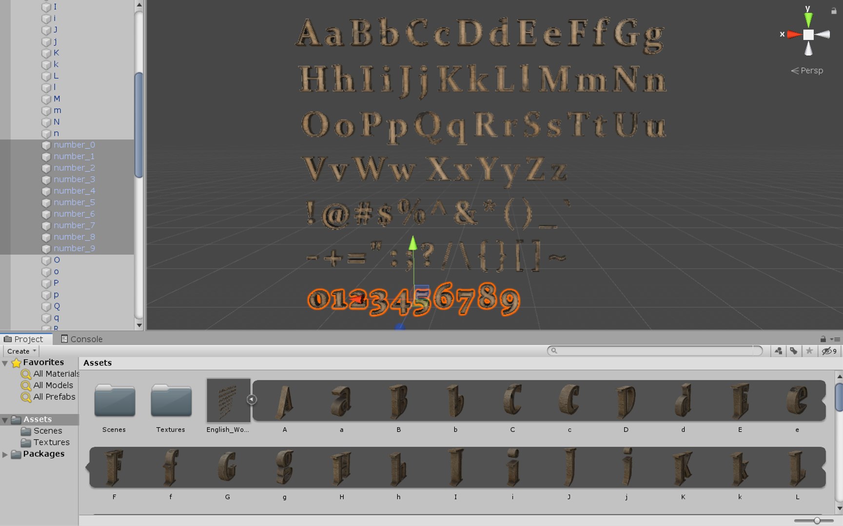 English Letters 3D Model - TurboSquid 1501751