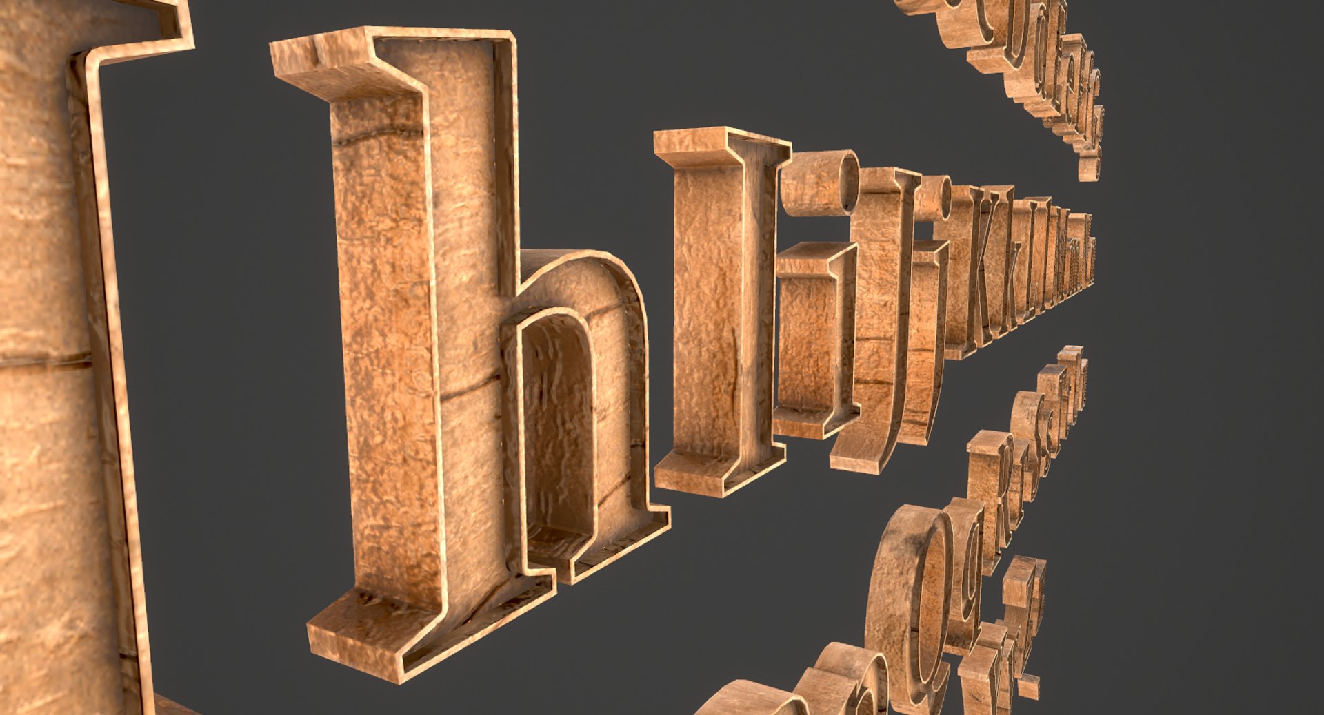 English letters 3D model - TurboSquid 1501751