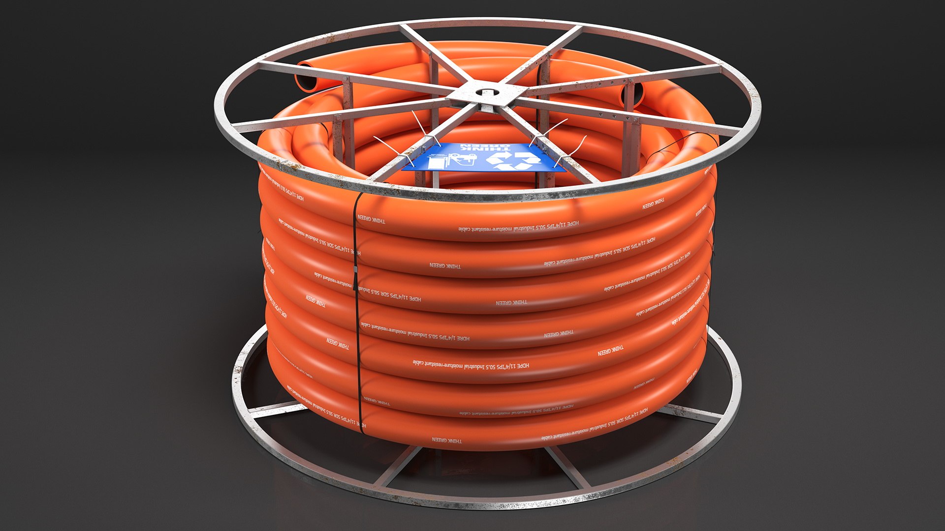 Conduit reel pipe 3D - TurboSquid 1684427