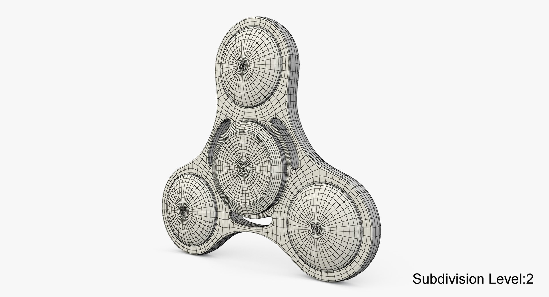 3D Model Metallic Hand Spinner - TurboSquid 1203072