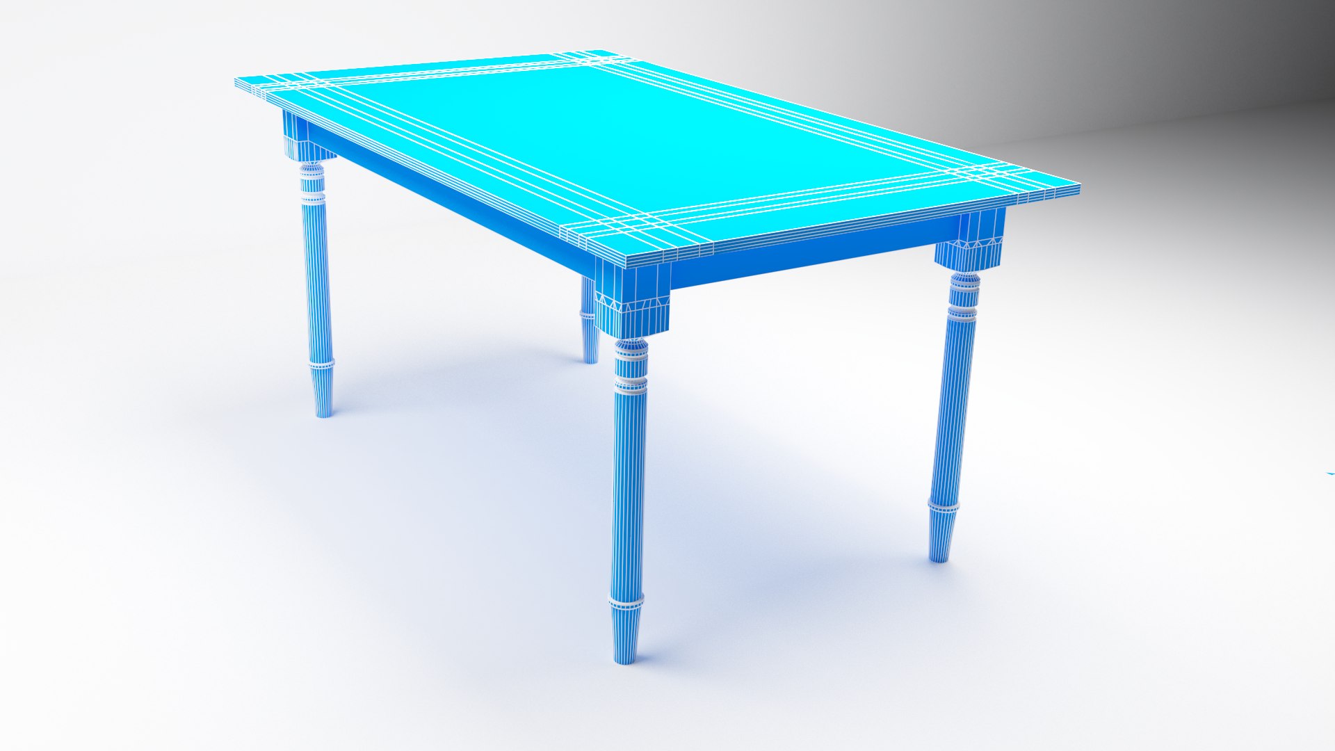 Low Poly Dining Table Old Model - TurboSquid 1926328