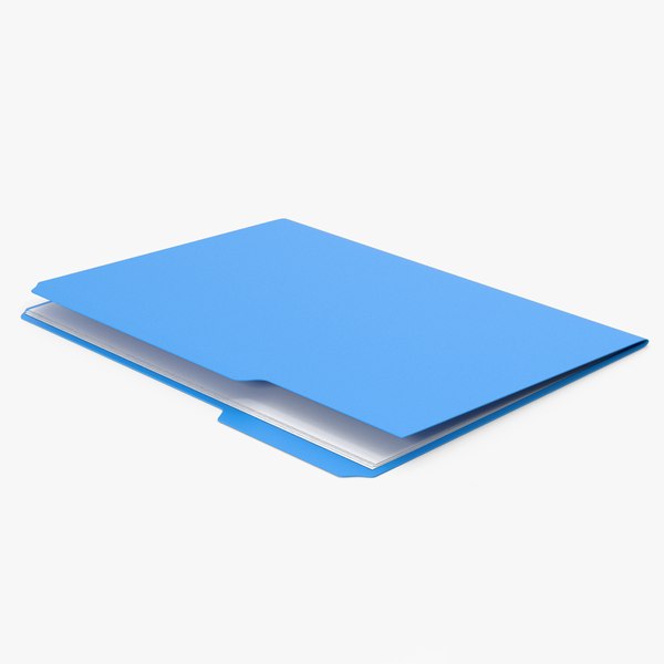 File Folder Blue 3D model - TurboSquid 1869693