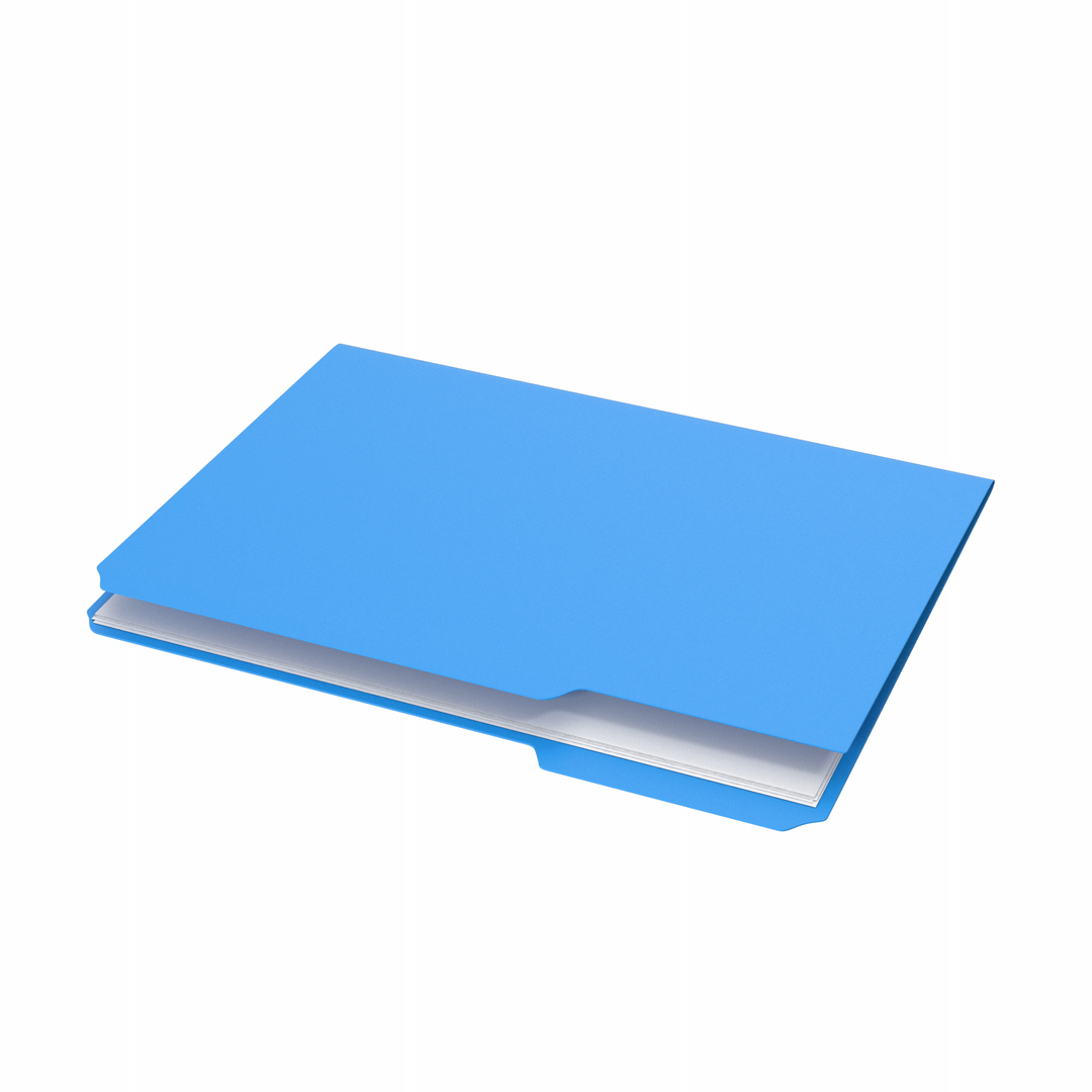 File Folder Blue 3D Model - TurboSquid 1869693