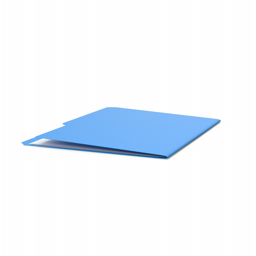 File Folder Blue 3D Model - TurboSquid 1869693