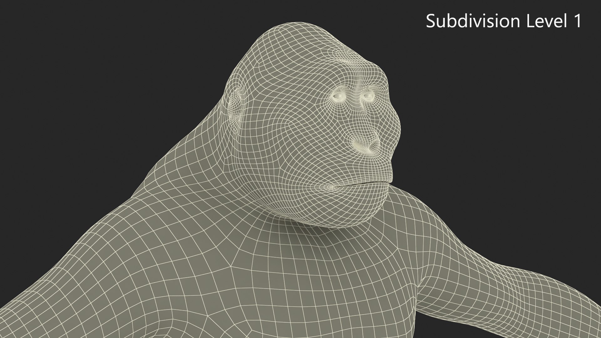 3D Big Ape Gigantopithecus A-Pose Model - TurboSquid 2312004