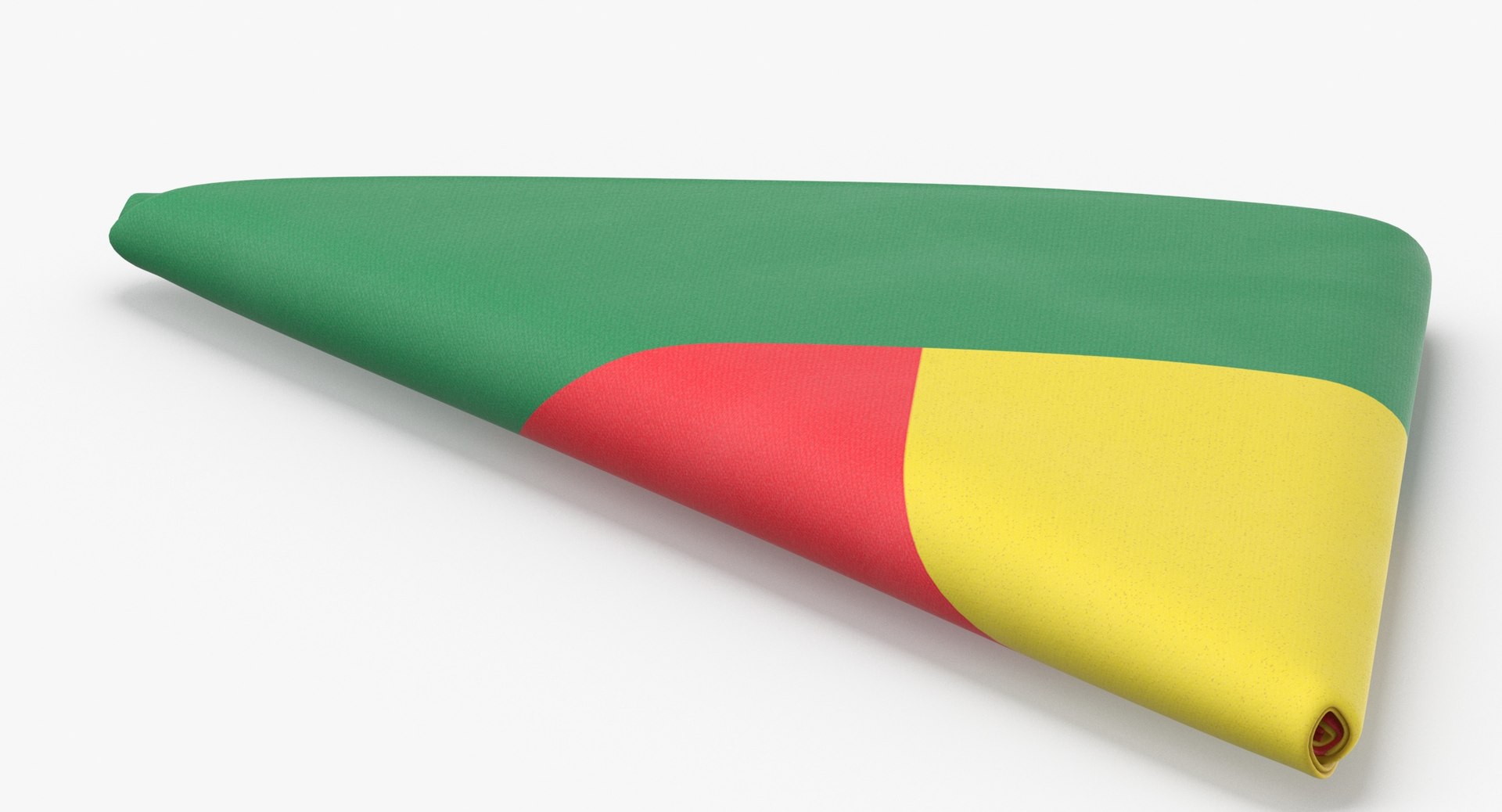 Flag folded triangle benin 3D model - TurboSquid 1574474