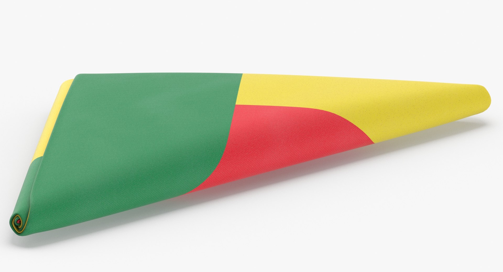 Flag folded triangle benin 3D model - TurboSquid 1574474