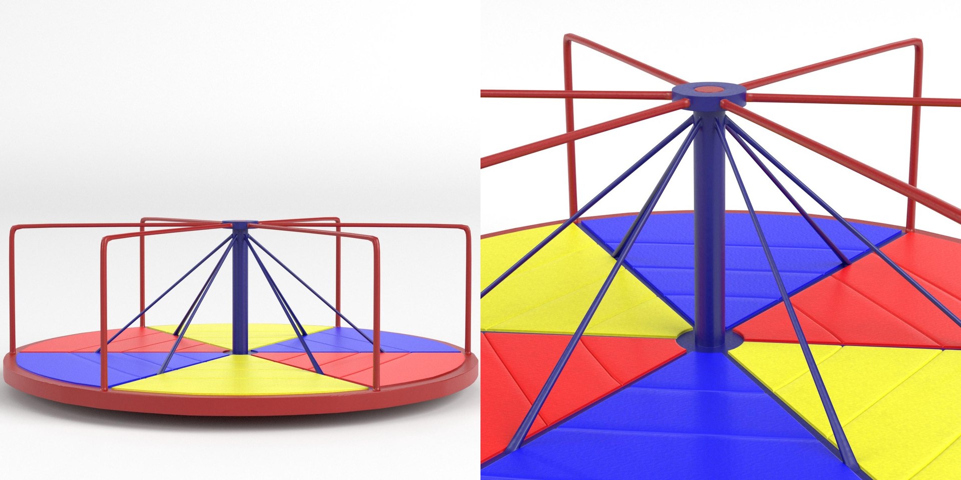 Playground Merry-go-round 1 3D Model - TurboSquid 2004277