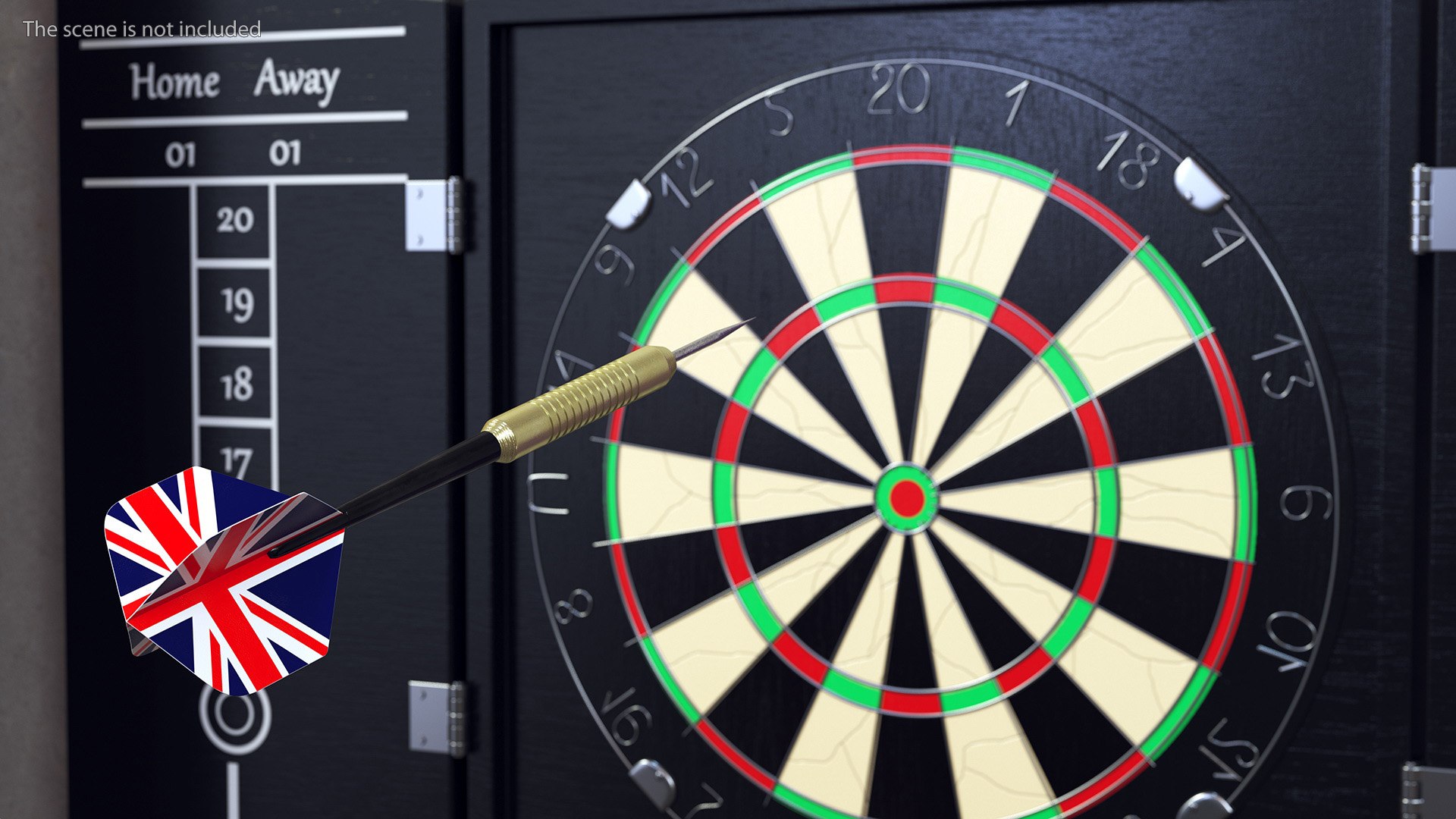 3D Model British Flag Dart - TurboSquid 2212253