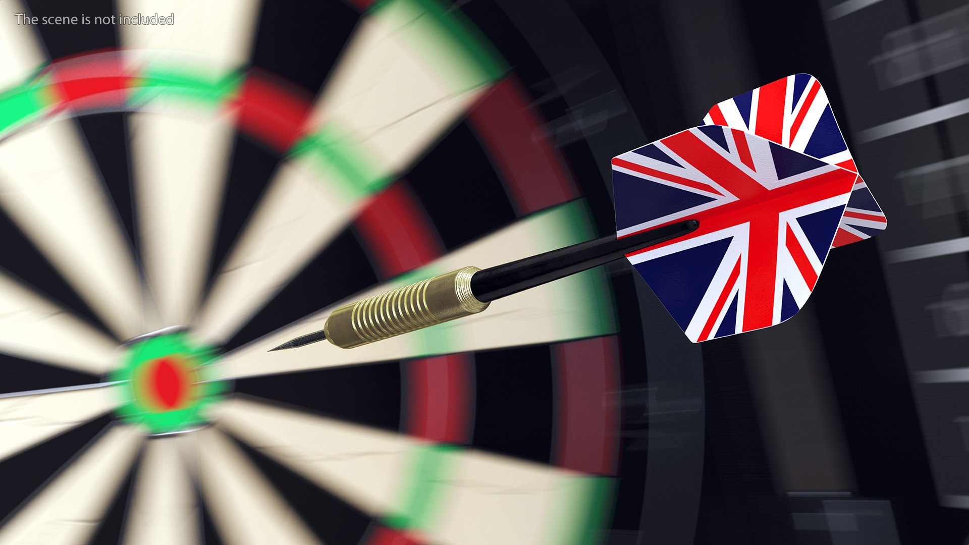 3D Model British Flag Dart - TurboSquid 2212253