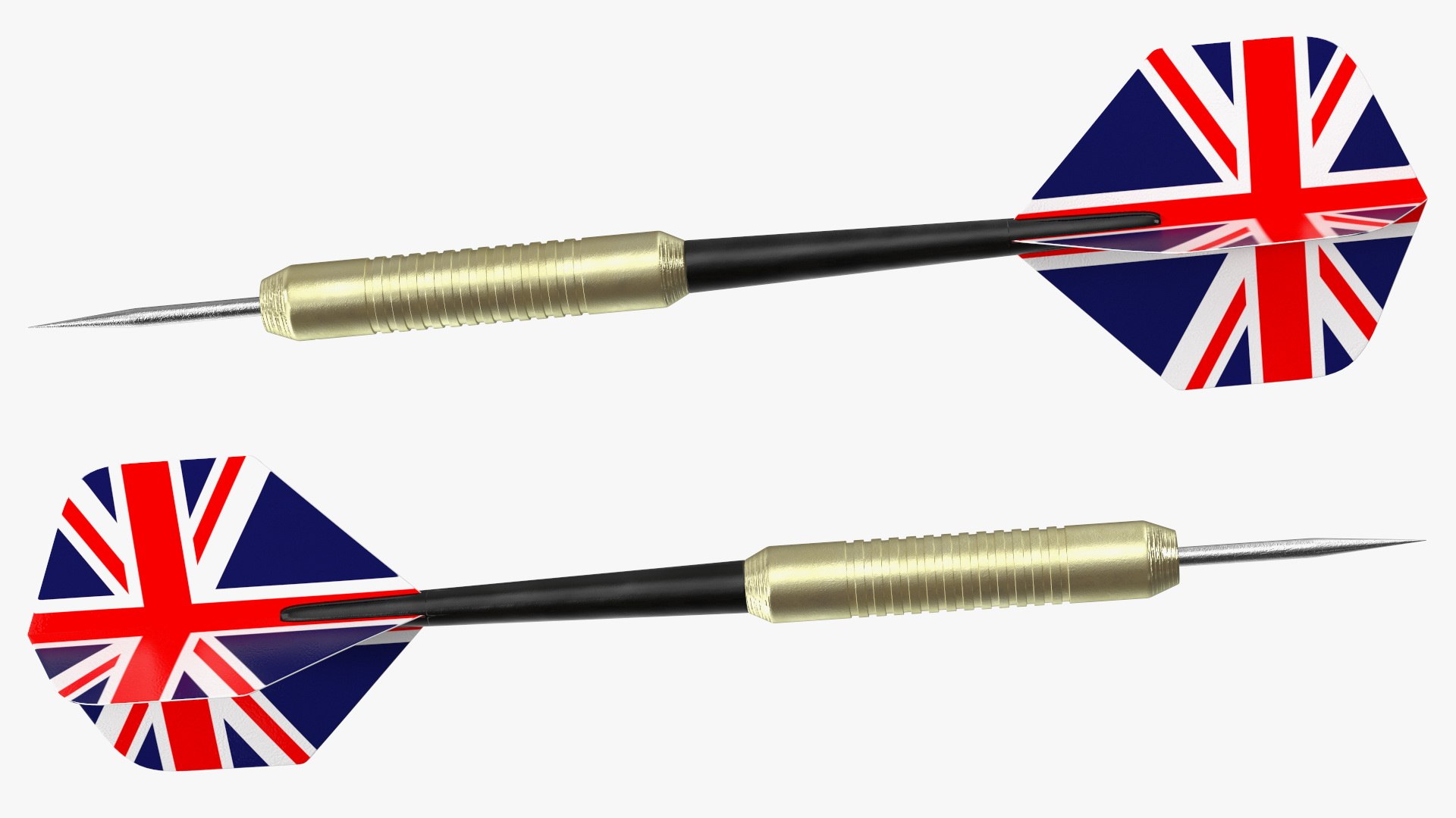 3D Model British Flag Dart - TurboSquid 2212253