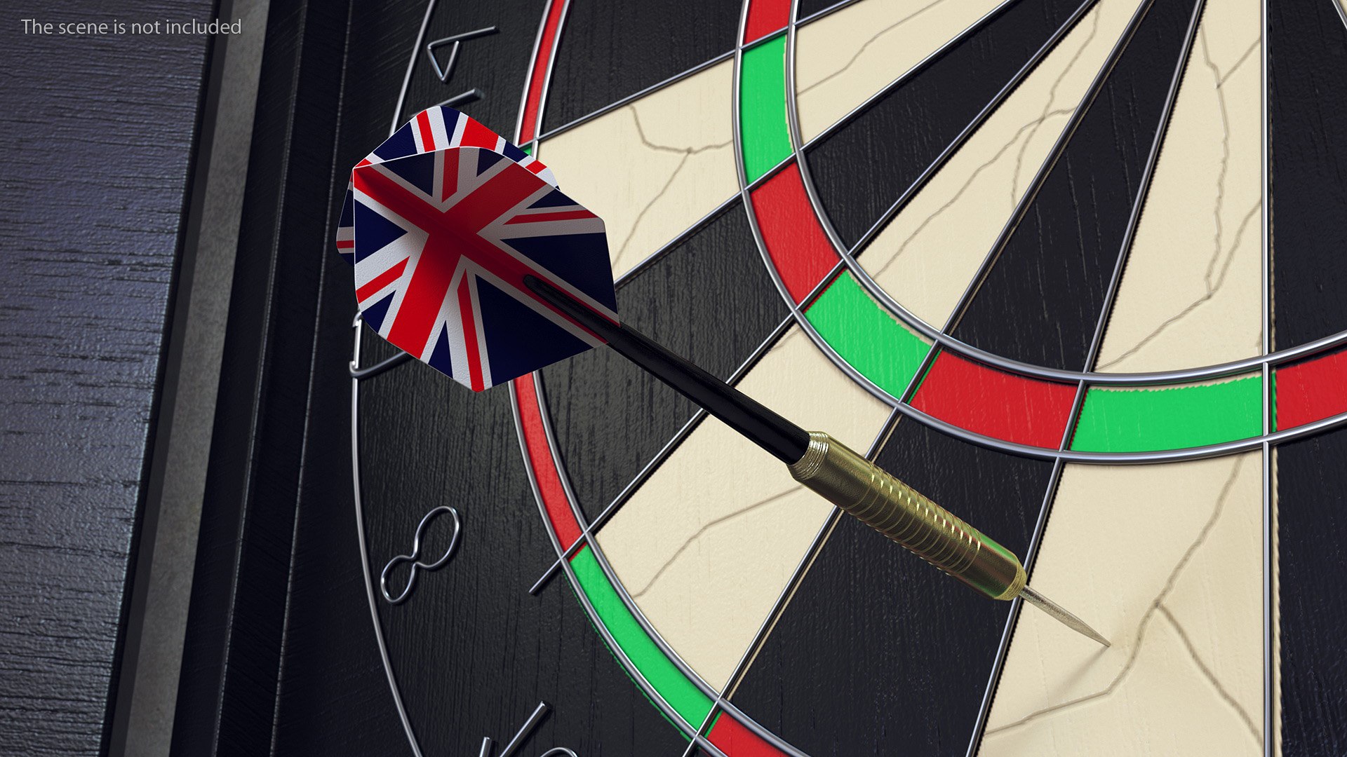 3D Model British Flag Dart - TurboSquid 2212253