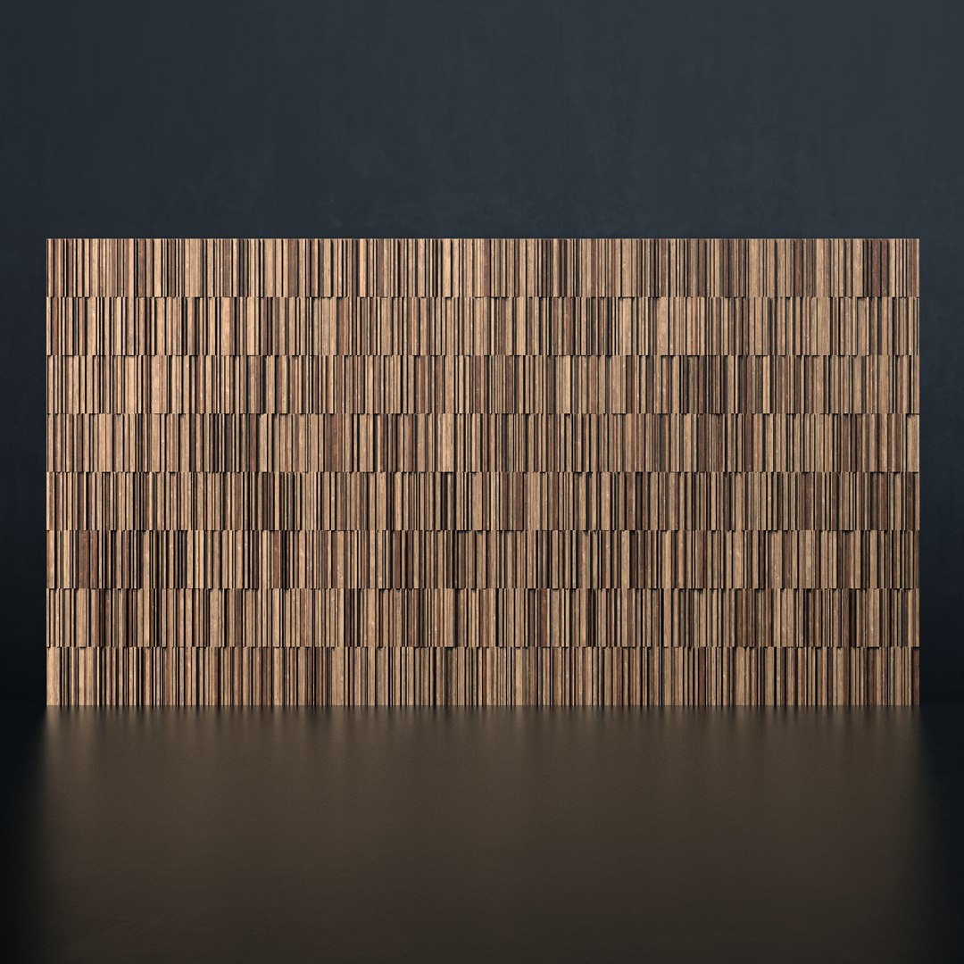 Panel Rail Line Wood N1 3D Model - TurboSquid 1947276