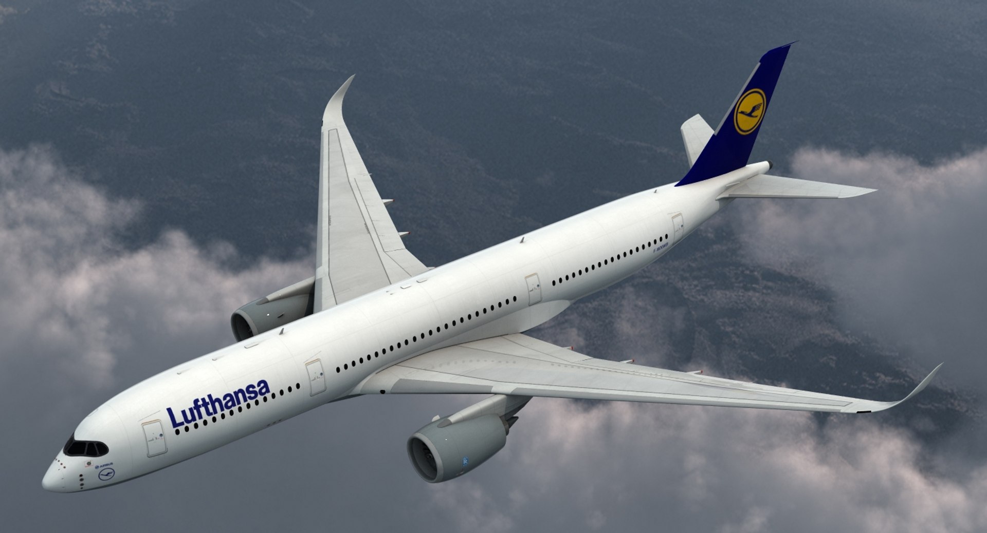 3D Airbus A350-900 Lufthansa | 1145944 | TurboSquid